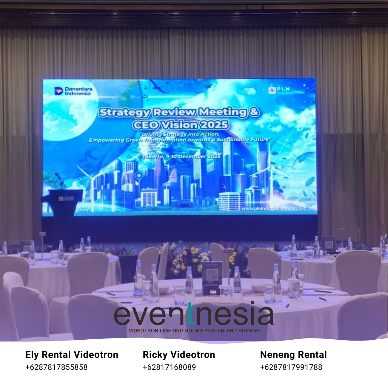 Proyek Sewa Videotron fourseason event workshop - Eventnesia
